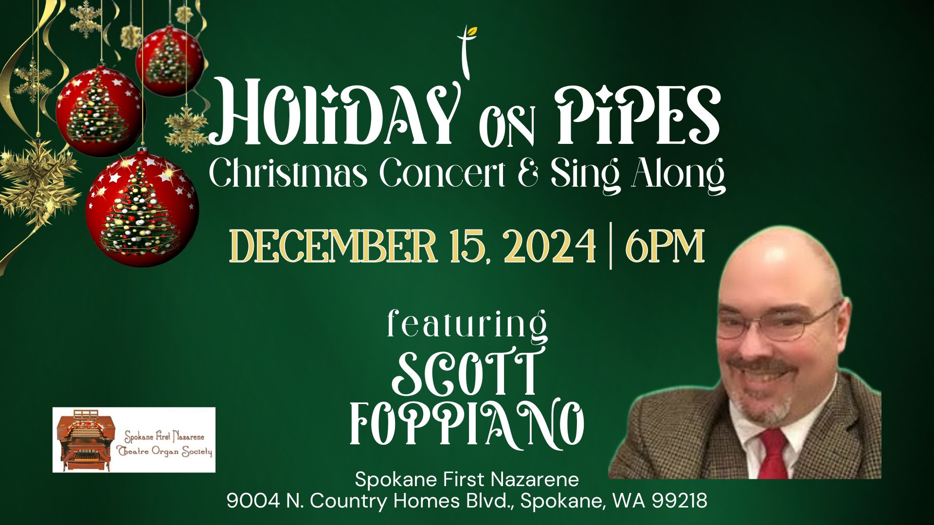 Holiday on Pipes – Spokane First Church of the Nazarene